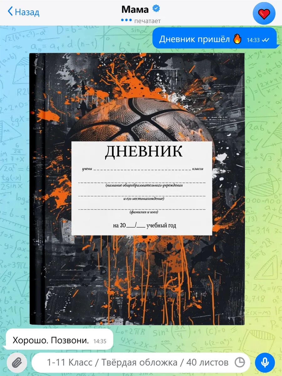Школьный дневник с принтом y2k pinterest