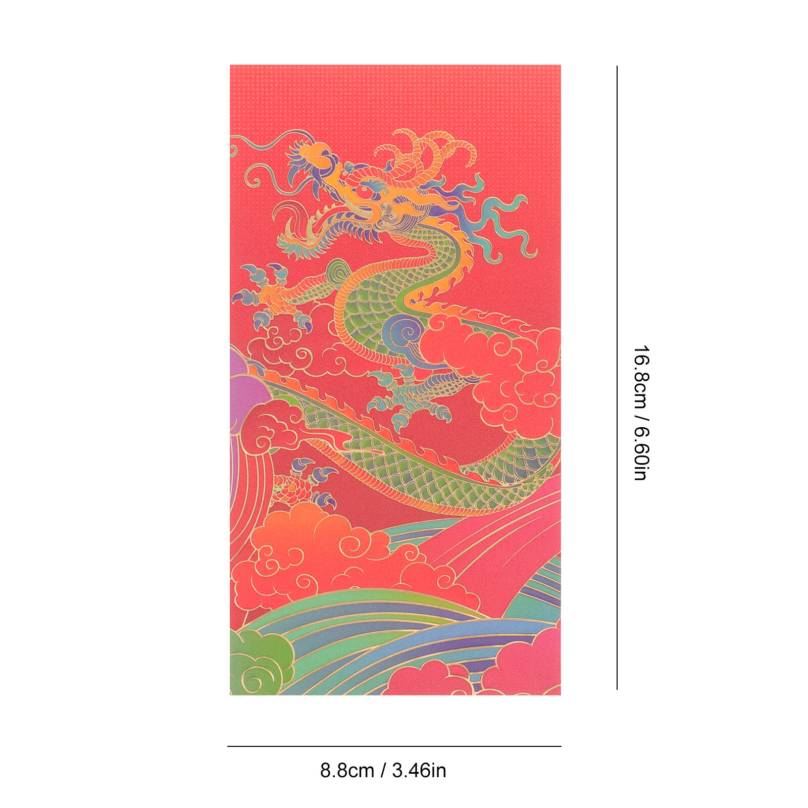 Красные Конверты Для Денег 6 Штук С Традиционным Дизайном 16 8X8 8Cm Для Нового Года И Праздников