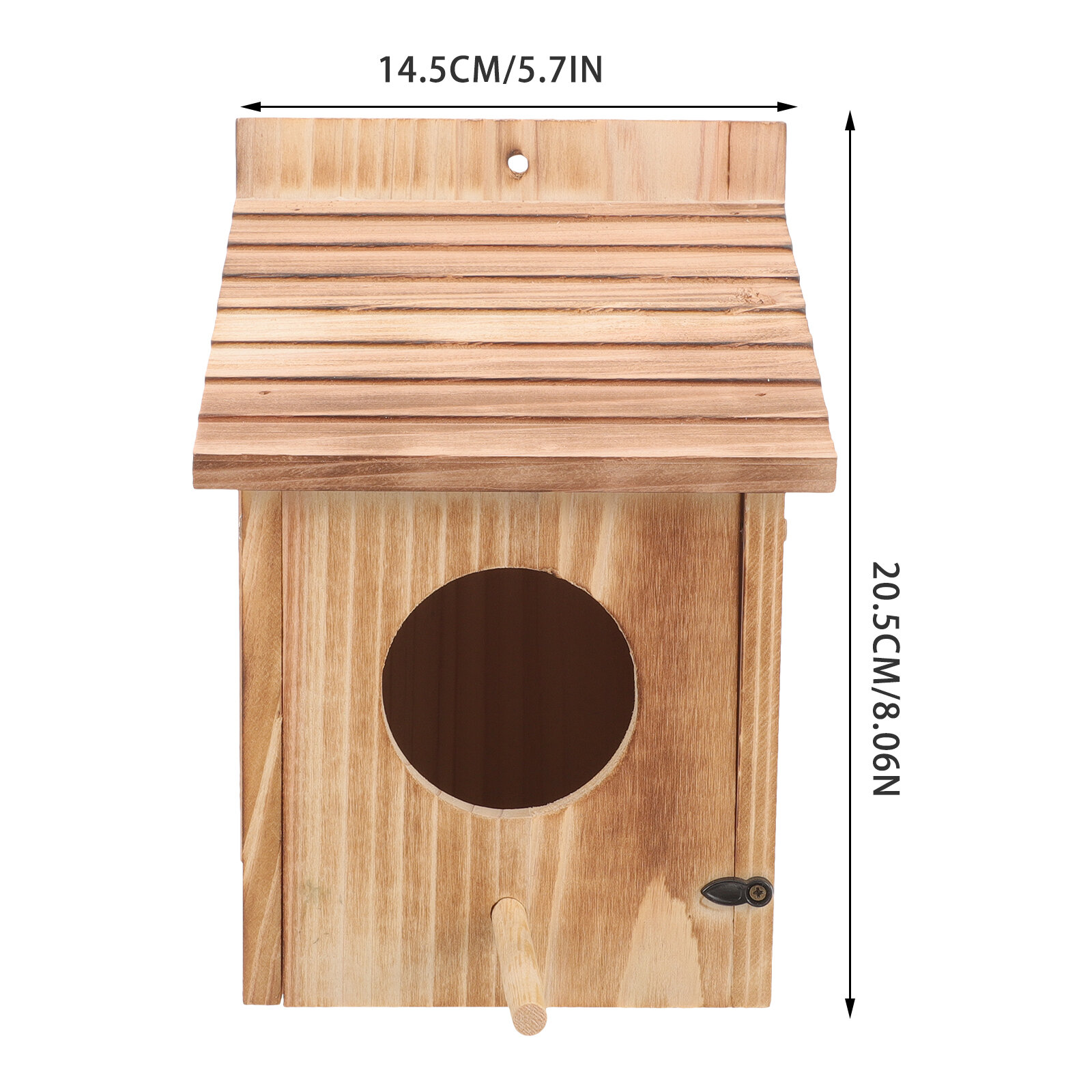 Домик Для Птиц Из Дерева Природный И Реалистичный Размер 20.5X14.5CM