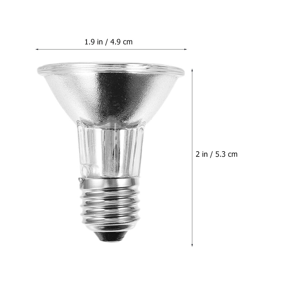 4 Штуки Нагревательные Лампы Для Рептилий 75W Сilver 4.9x5.3cm Высокая Безопасность И Эффект Нагрева