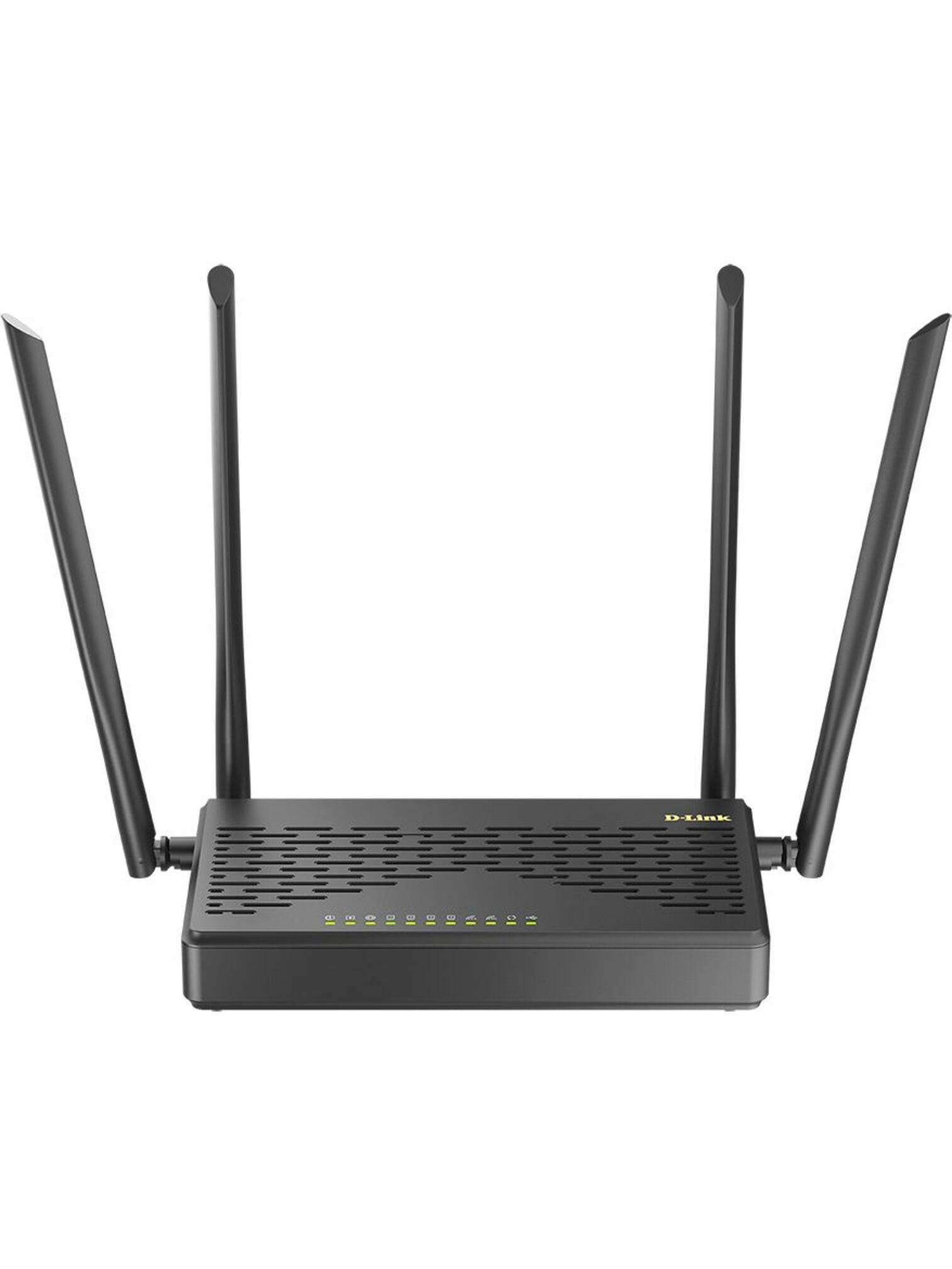 Wi-Fi роутер D-LINK DIR-825/GFRU/R3A, AC1200, частоты 2.4 и 5 ГГц, 867 Мбит/с, 4 внешние антенны, черный
