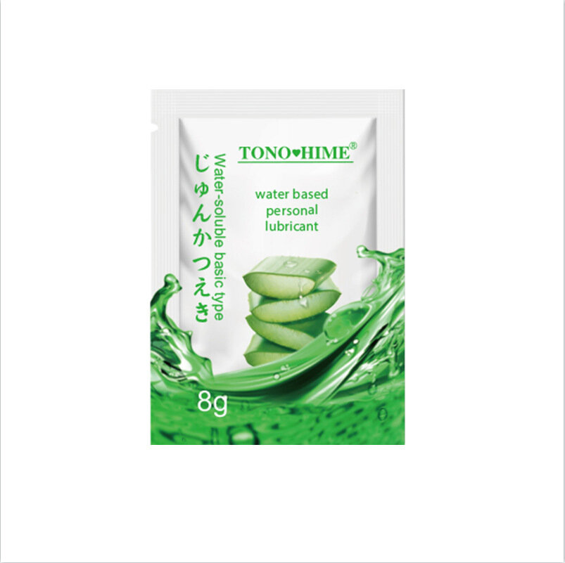 TONOHIME Алоэ Вера Вкус Персональная Смазка 8мл Портативный Одноразовый Пакет для Удобства