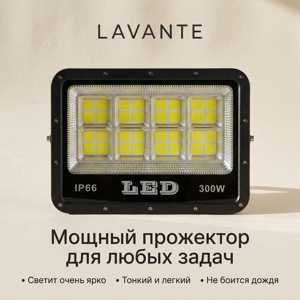 Прожекор 6060 LED 300W