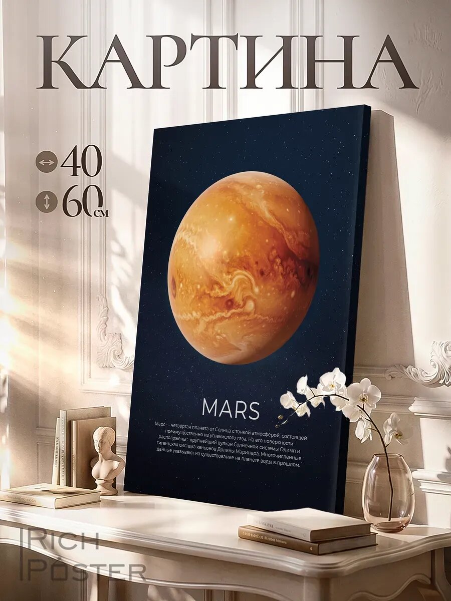 Картина на стену Марс 40x60 см