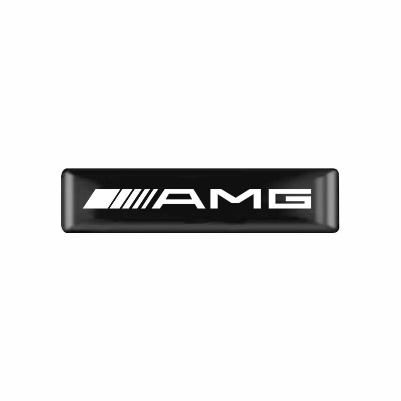 3D эпоксидные наклейки для Mercedes Benz AMG декор салона и кузова автомобиля 6 шт