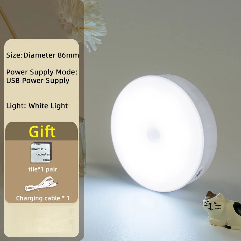 Проектор-ночник Smart Motion Sensor USB rechargeable White Light