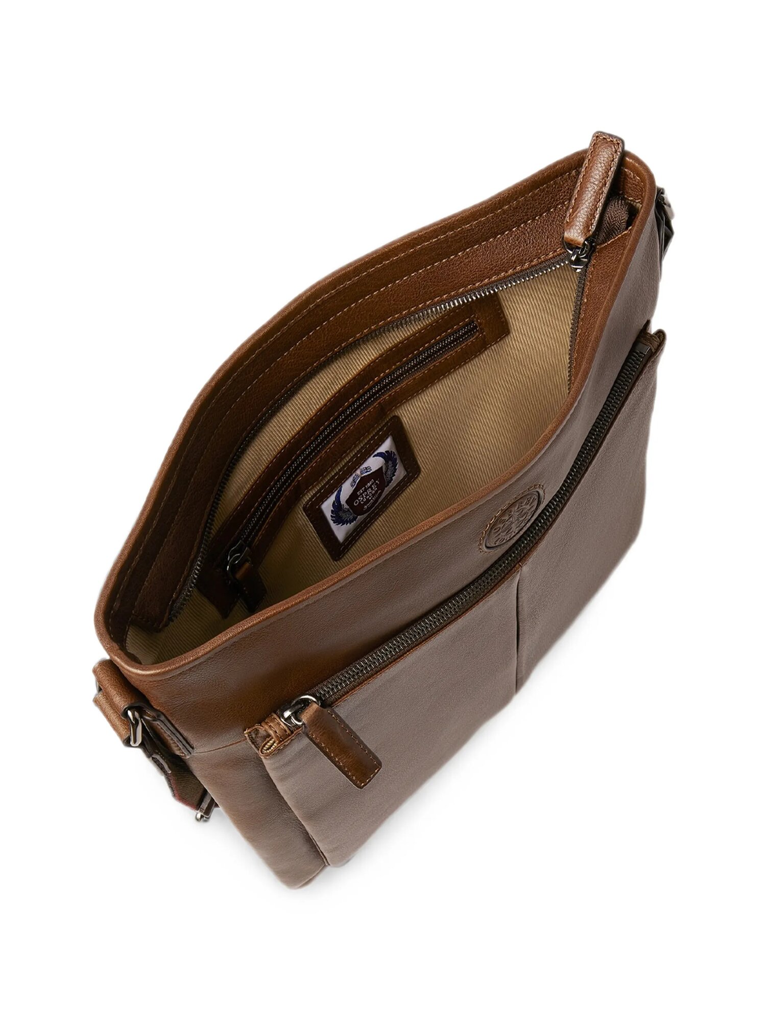 Сумка Osprey Compass leather messenger bag, коричневый — фото 1