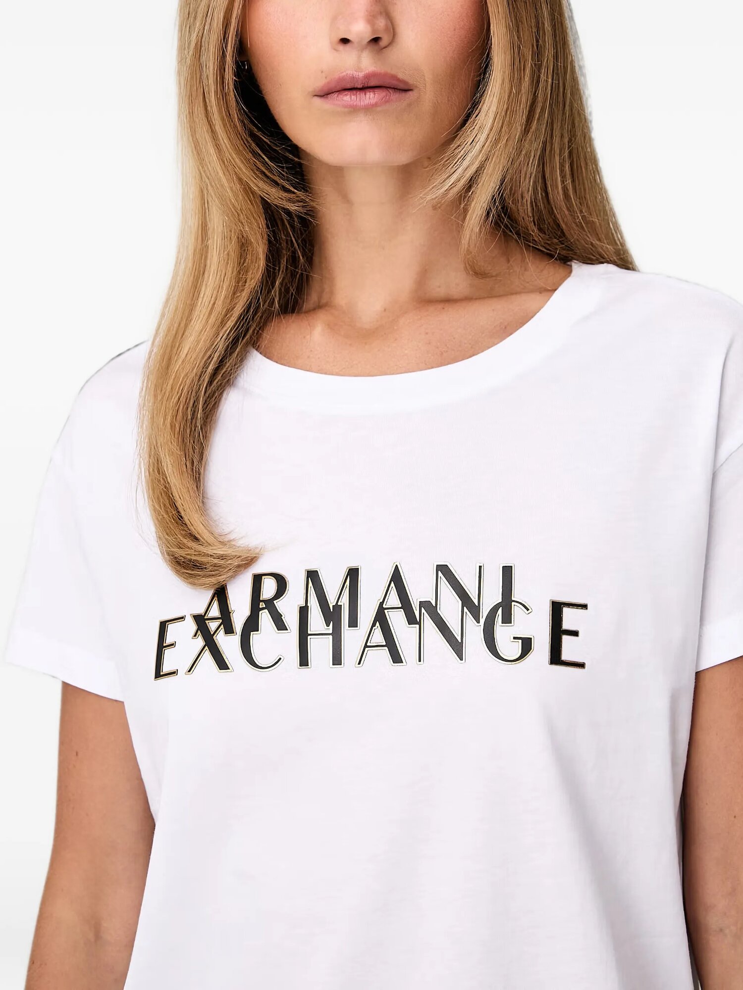 Футболка Armani Exchange, размер 42, white — фото 1