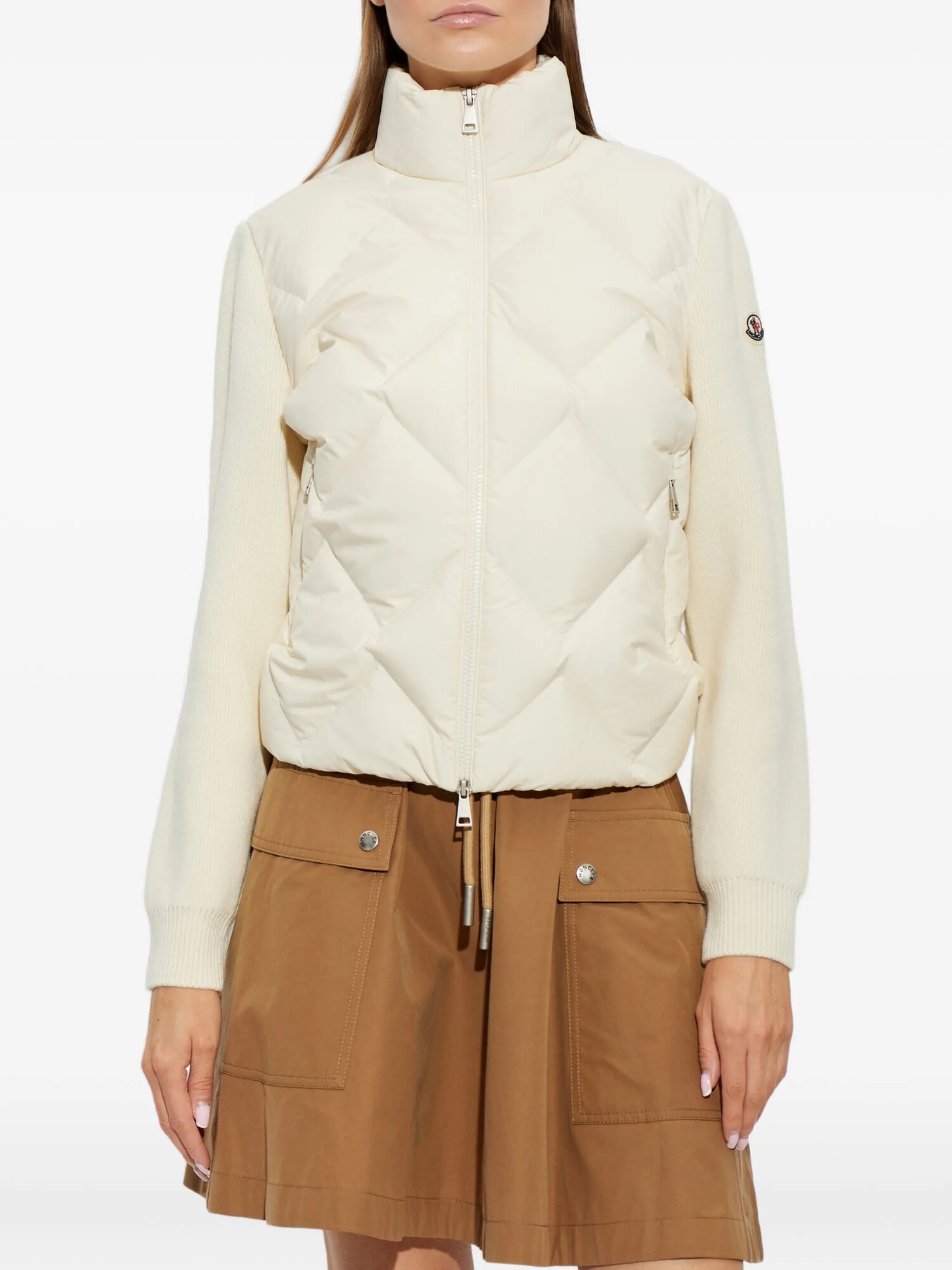 Куртка Moncler Quilted panelled jacket, размер 42 — фото 1