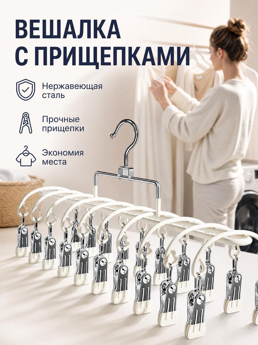 Сушилка с несколькими зажимами