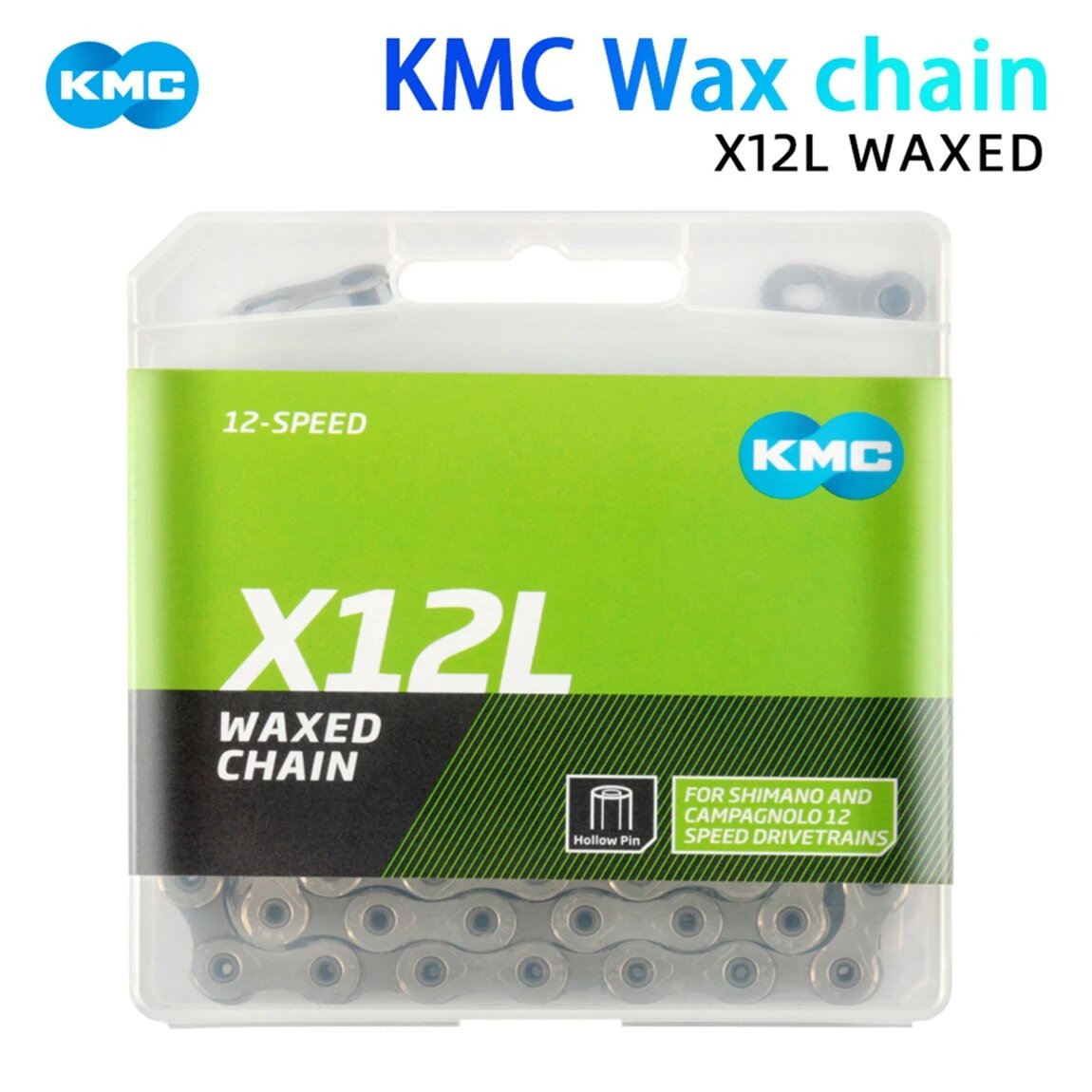 Цепь KMC X12L для велосипеда 12 скоростей X12L Silver
