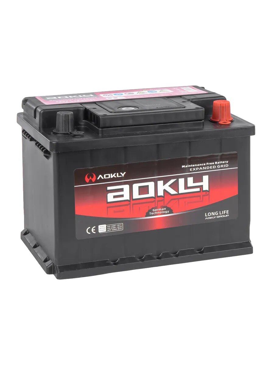 Аккумулятор AOKLY 60 А/ч обратный R+ 243x174x175 590А