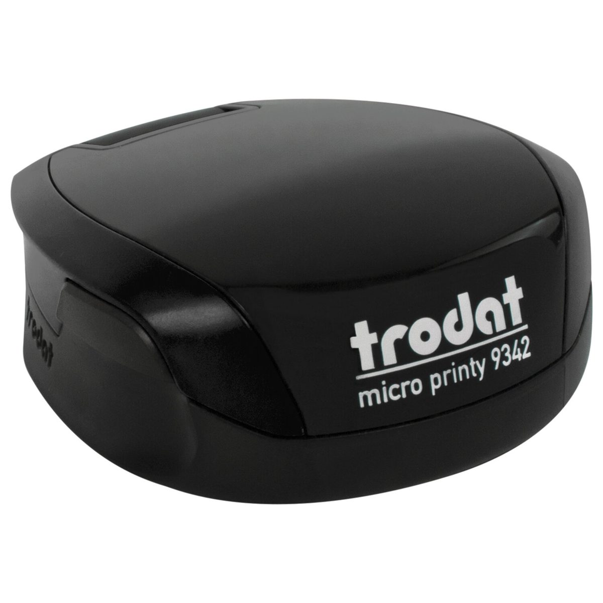 Оснастка для печати Trodat 9342 Micro P4 (d=42мм, карманная, синий, корпус черный, подушка) (163186)