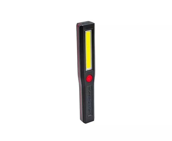 Фонарь Космос ручной 1св/д COB 3W.150Im. черно-красный/пластик, магнит НЛК