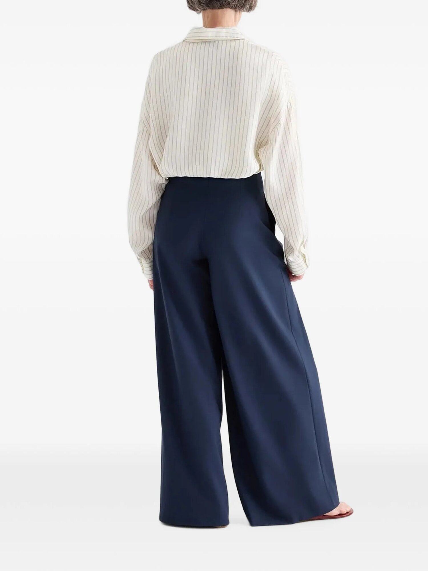 Брюки TWP Pleated palazzo pants, размер 0, синий — фото 1