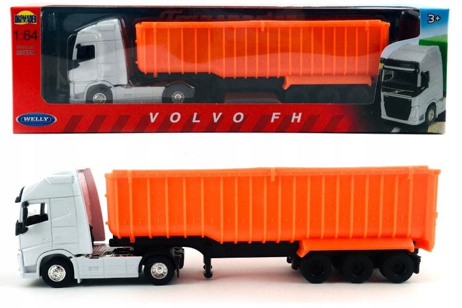 Игрушечная машинка Welly Volvo FH, масштаб 1/64