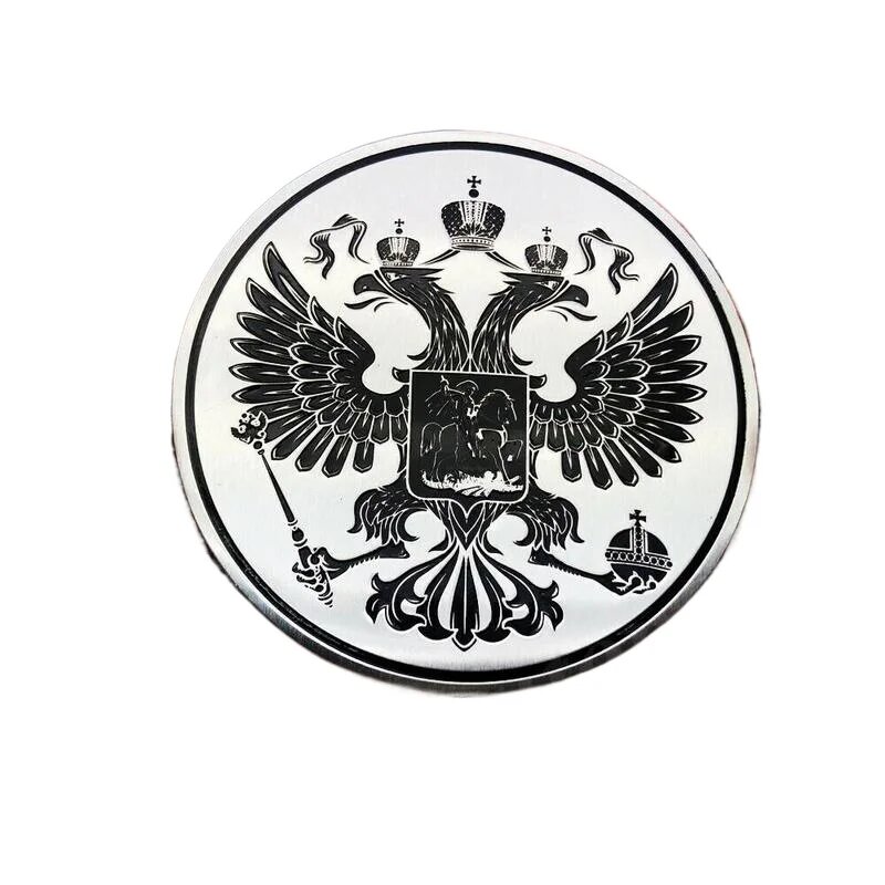 1 шт. Металлическая эмблема с российским флагом и орлом для багажника автомобиля, наклейка-значок