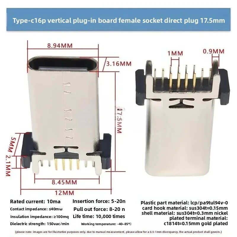 Разъемы USB Type-C 16P
