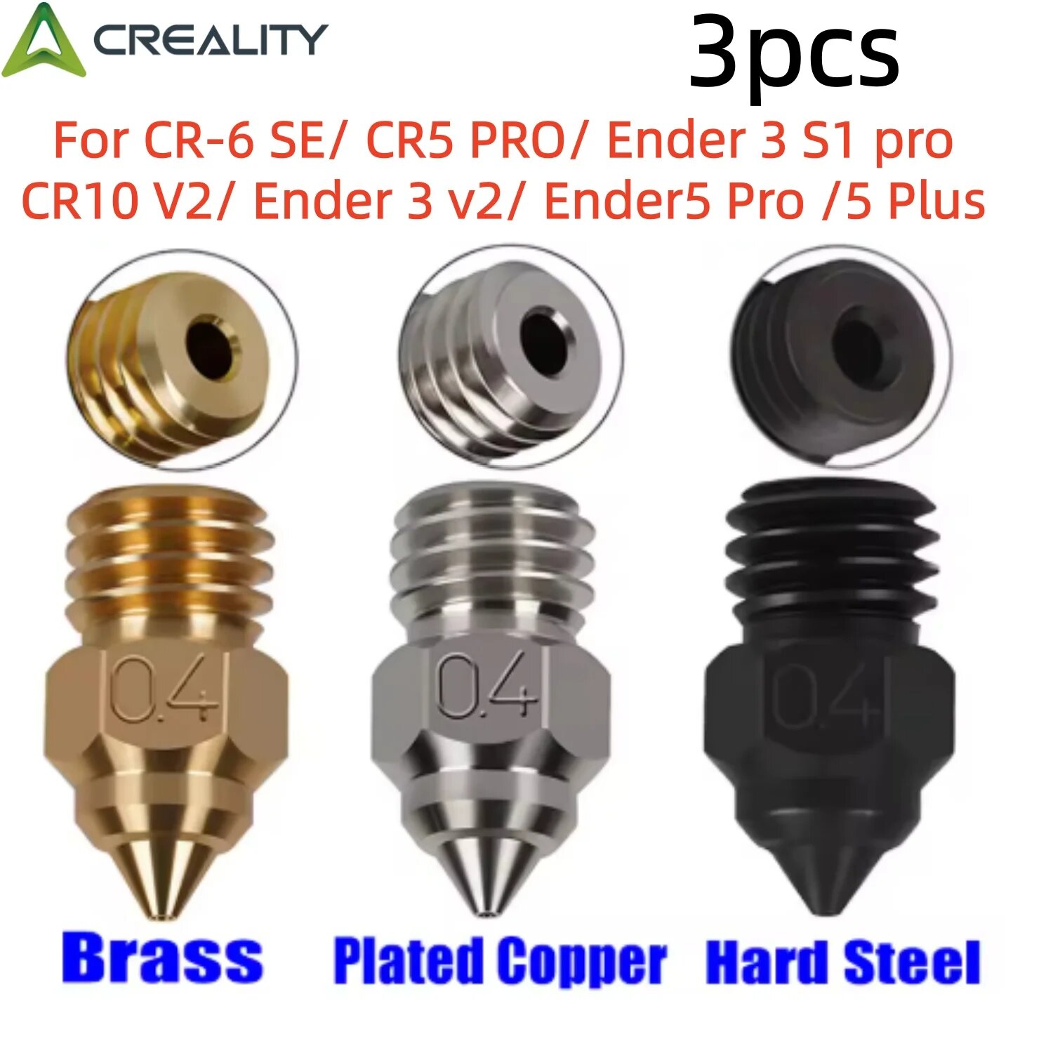 Форсунки Creality MK8 0.4 MIX-nozzles