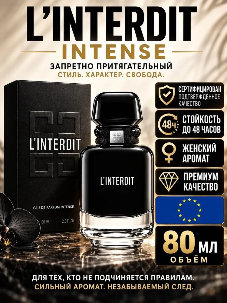 Парфюм L'interdit Intense 80мл/ Духи Интердит