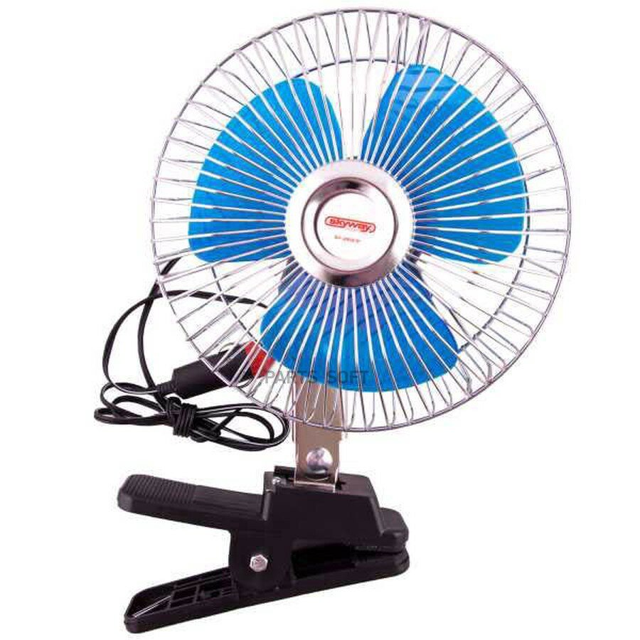 Вентилятор 12 В 8" пластиковый на клипсе Skyway SKYWAY S01901009 | цена за 1 шт