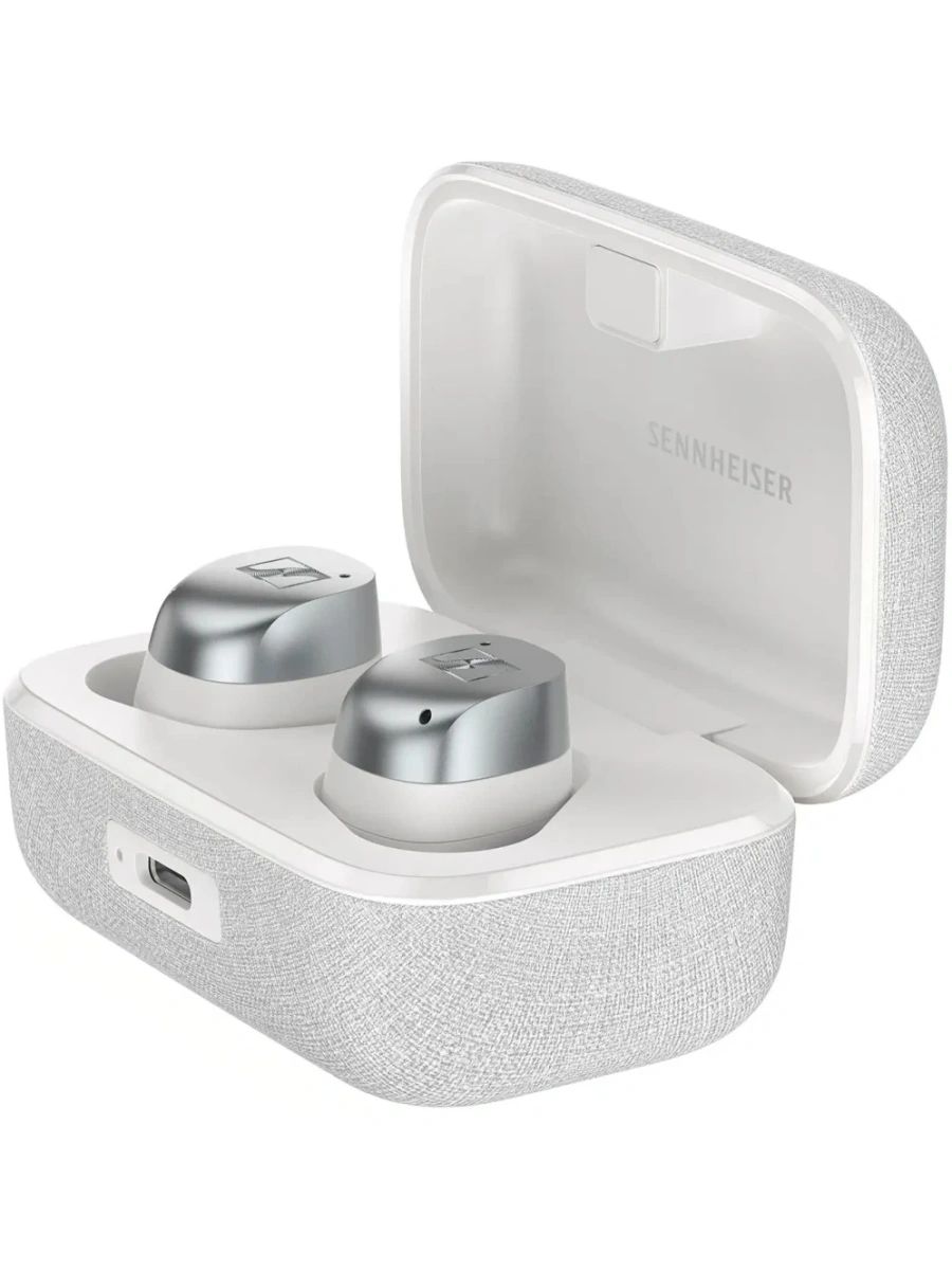 Гарнитура внутриканальные Sennheiser Momentum True Wireless 4 серебристый/белый беспроводные bluetooth