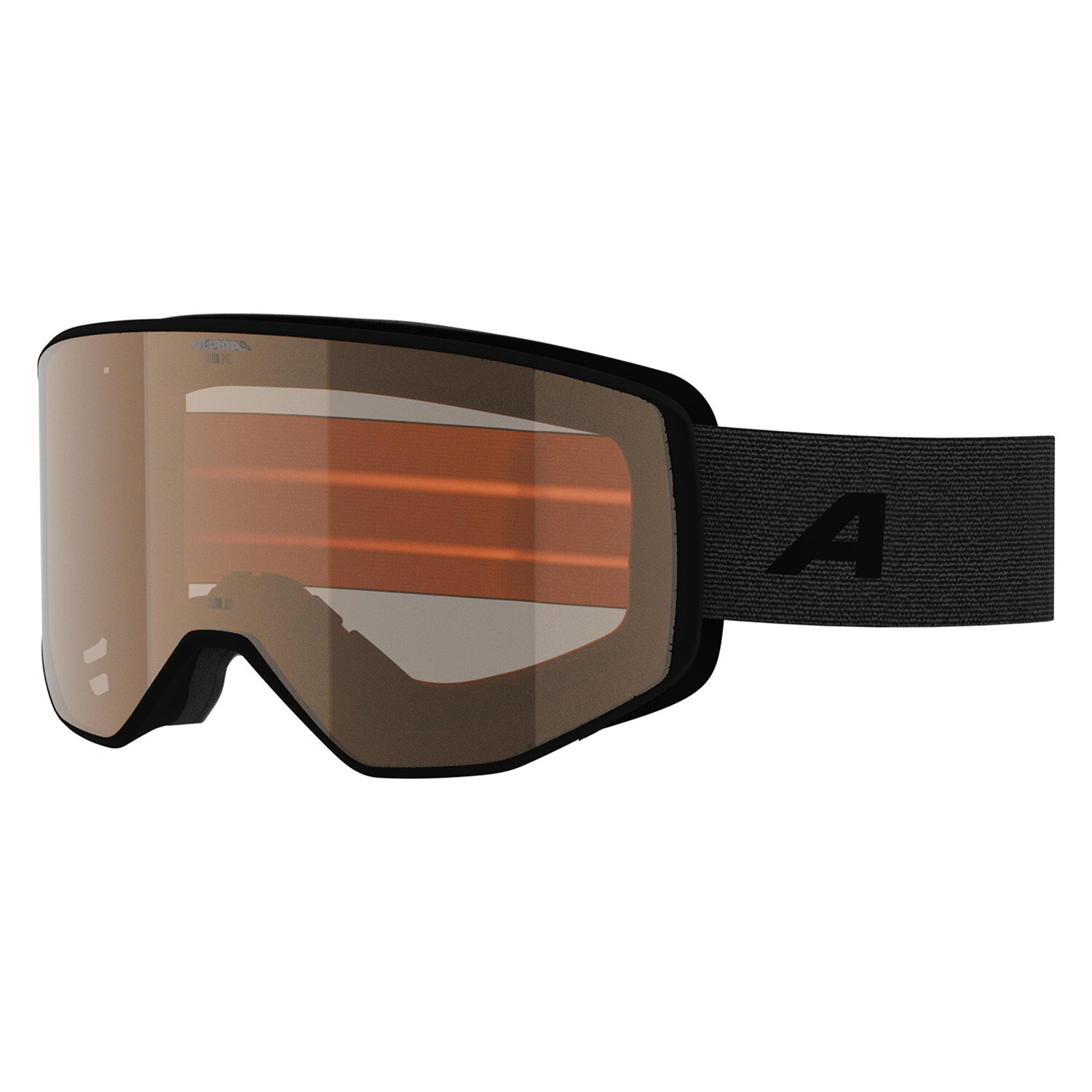 Маска горнолыжная ALPINA Venet Black Matt/Orange S2 (US: M)
