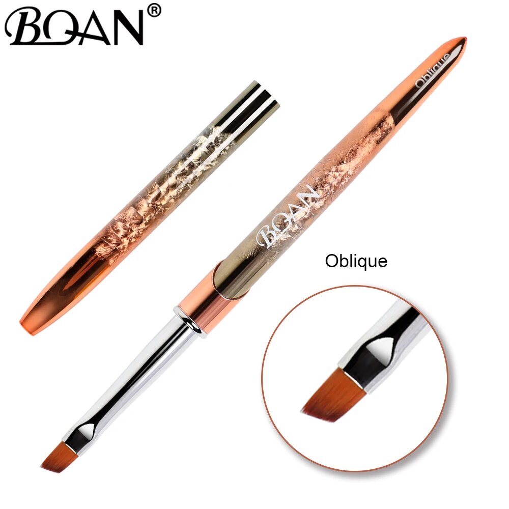 Кисть для ногтей BQAN Розовое золото