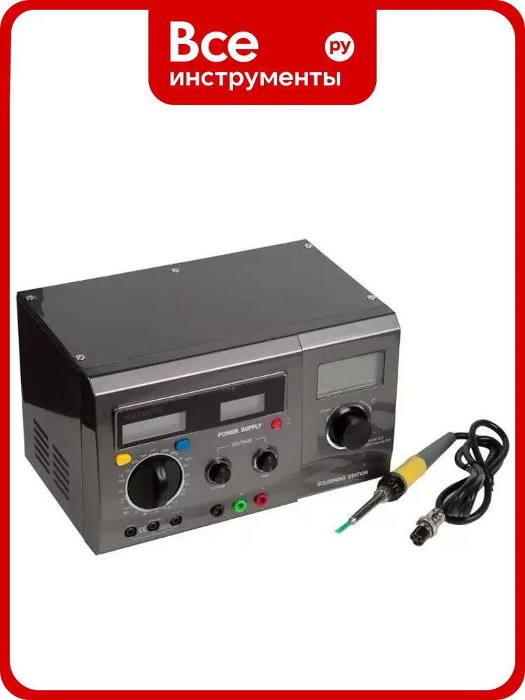 Станция цифровая паяльная Zhongdi ZD-8901 антистатическая+мультиметр+регулир. источник питания(для свинцовой и бессвинцовой пайки) 89-0102 00-00017529