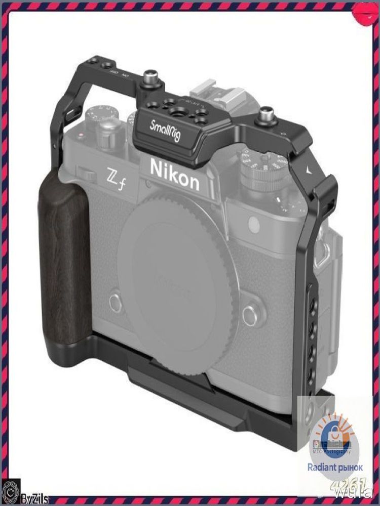 Клетка SmallRig 4261 для Nikon Z f с ручкой, черный каркас для видеосъемки, аксессуары для фото