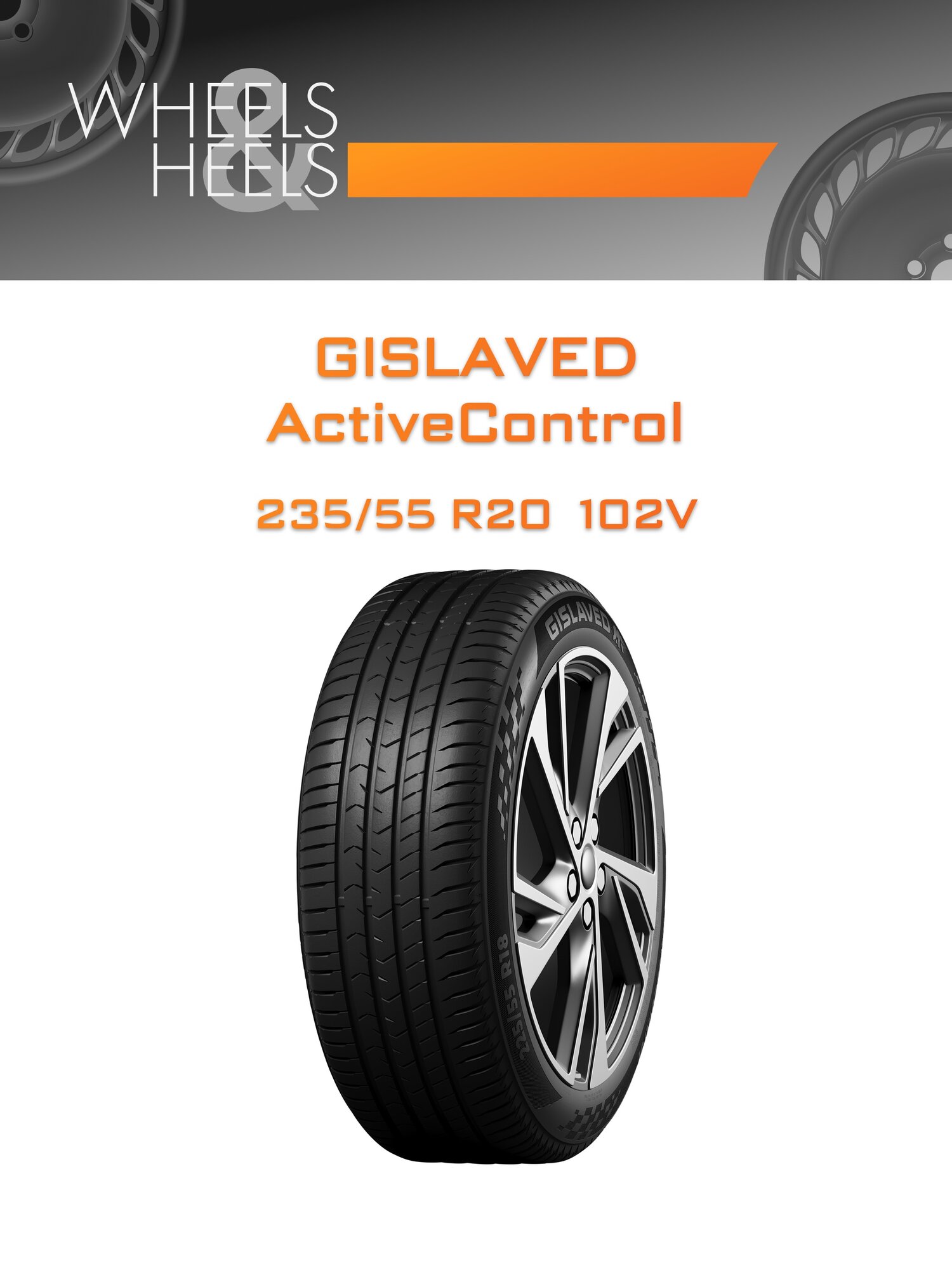 Шина автомобильная GISLAVED ActiveControl 235/55 R20 102V SUMMER, летняя, универсальная