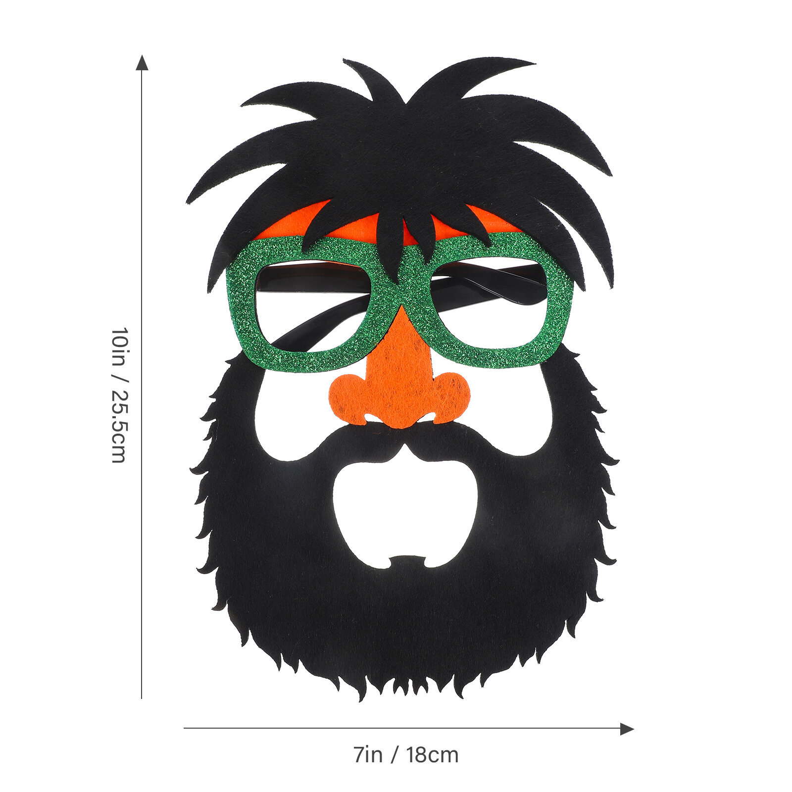 Творческая Маска Ананас С Очки Beard И Волосы Для Фото И Костюмированных Вечеринок Размер 25.5X18X15CM