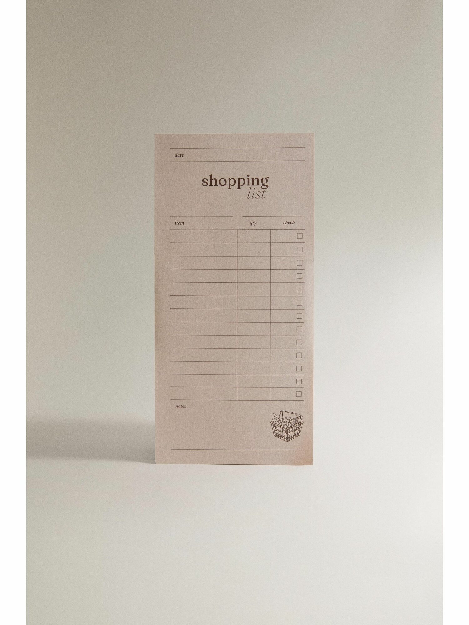 Блокнот Zara SHOPPING LIST NOTEBOOK