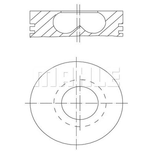 Поршень двигателя Knecht/Mahle 081PI00123000
