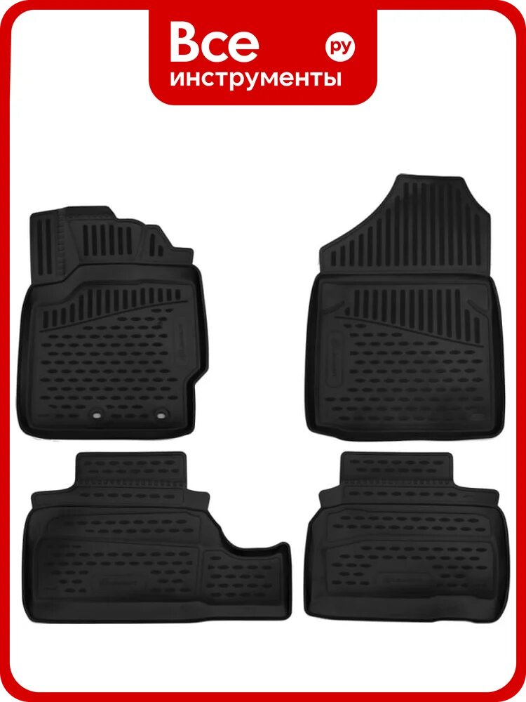 Коврики 3D Element в салон TOYOTA Vitz , 2010-2016, сед, правый руль, 4 шт. ЕLEMENT3D48138210k