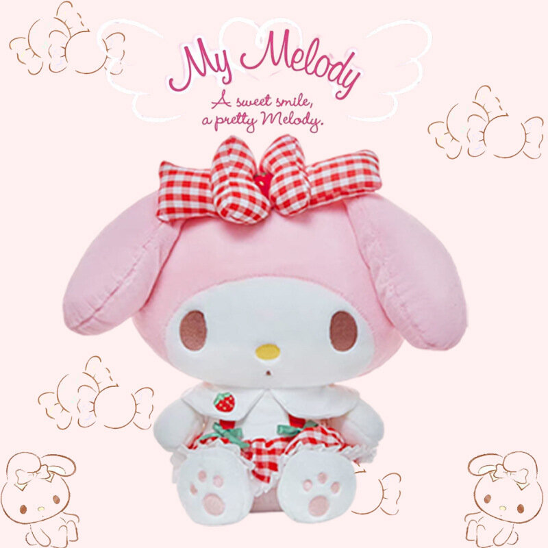 Оригинальная плюшевая игрушка My Melody от Sanrio в подарок на день рождения разные размеры Стиль：Мелоди Клубника Поп