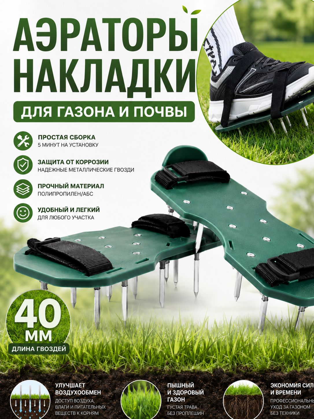 Аэратор для газона ручной