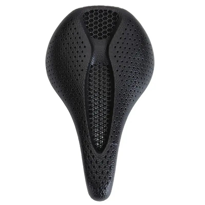 Седло для велосипеда Carbon Fiber 3D Print черное