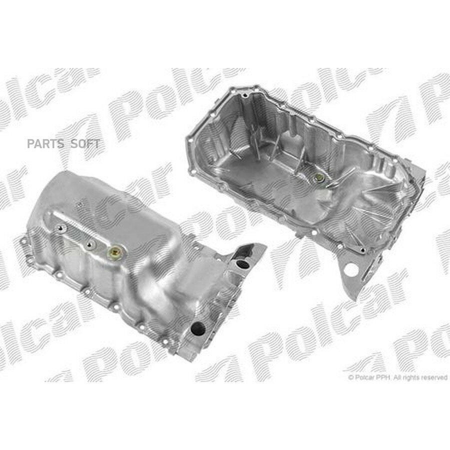 Поддон масляный Citroen Berlingo, C2, C3, Xsara, Peugeot 206, 207, 307. - 1,6 (алюм.)* от официального дистрибьютора, POLCAR, артикул 2306MO1