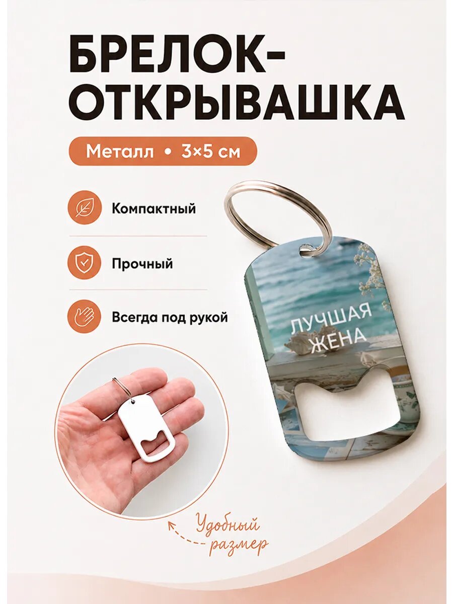 Брелок открывашка "Чай у Морского Окна"