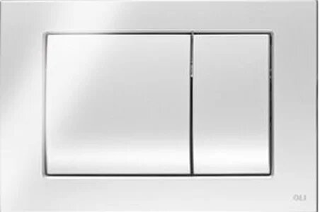 Кнопка смыва для инсталляции OLI Metal dual 656006 хром, матовая, двойной смыв