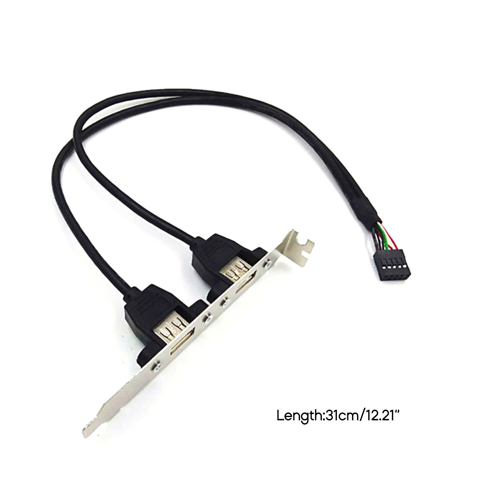 2 порта USB 2.0 к 9-контактному кабелю для задней панели