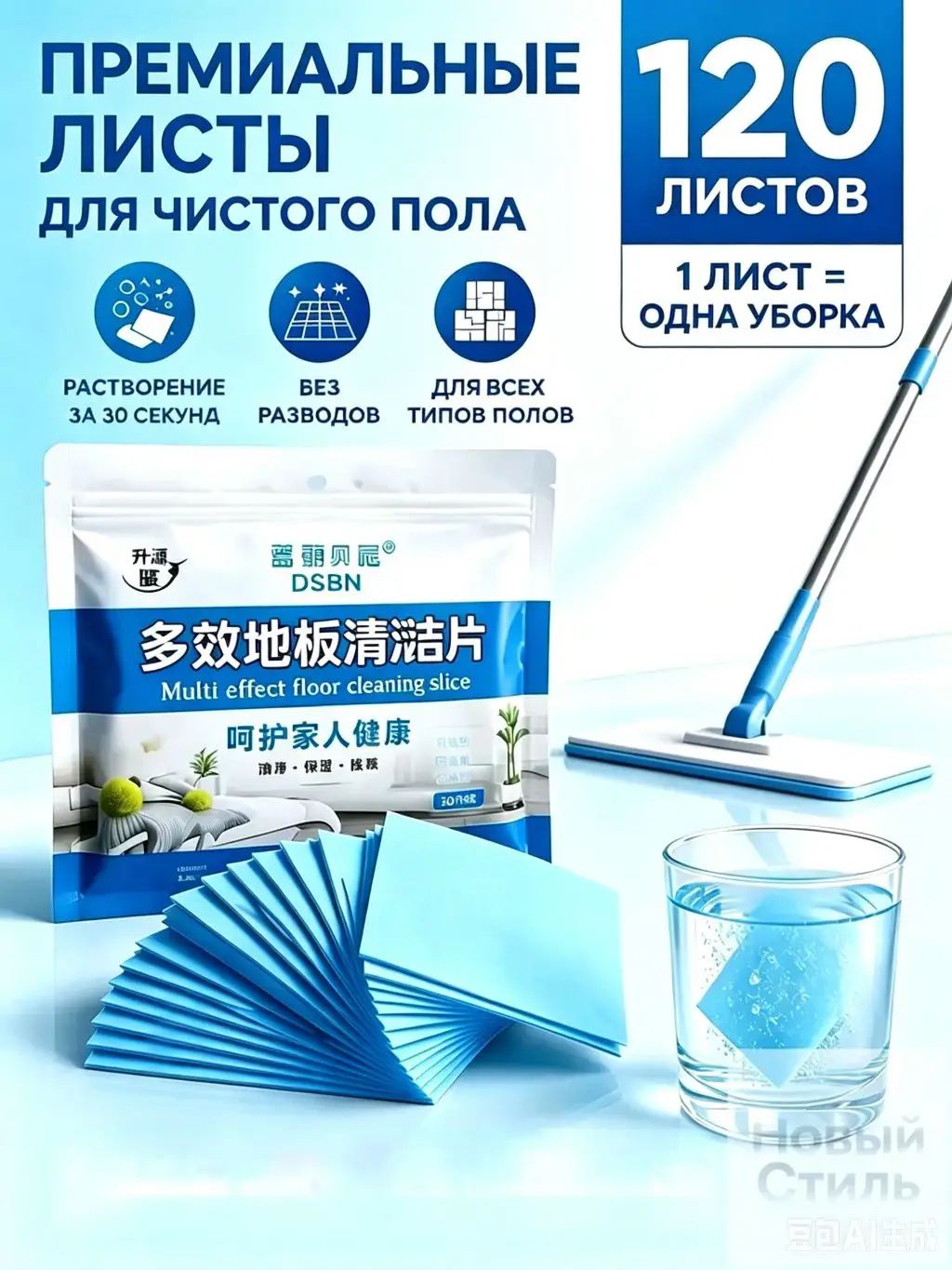 Чистящие средства 120 шт.