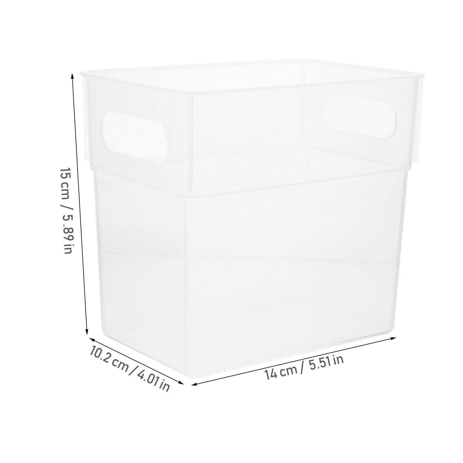Прозрачное Ведро Для Мусора Из Пластика Объемом 15.00X14.00X10.20Cm Для Офиса Ванной Машины Отеля И Других Мест