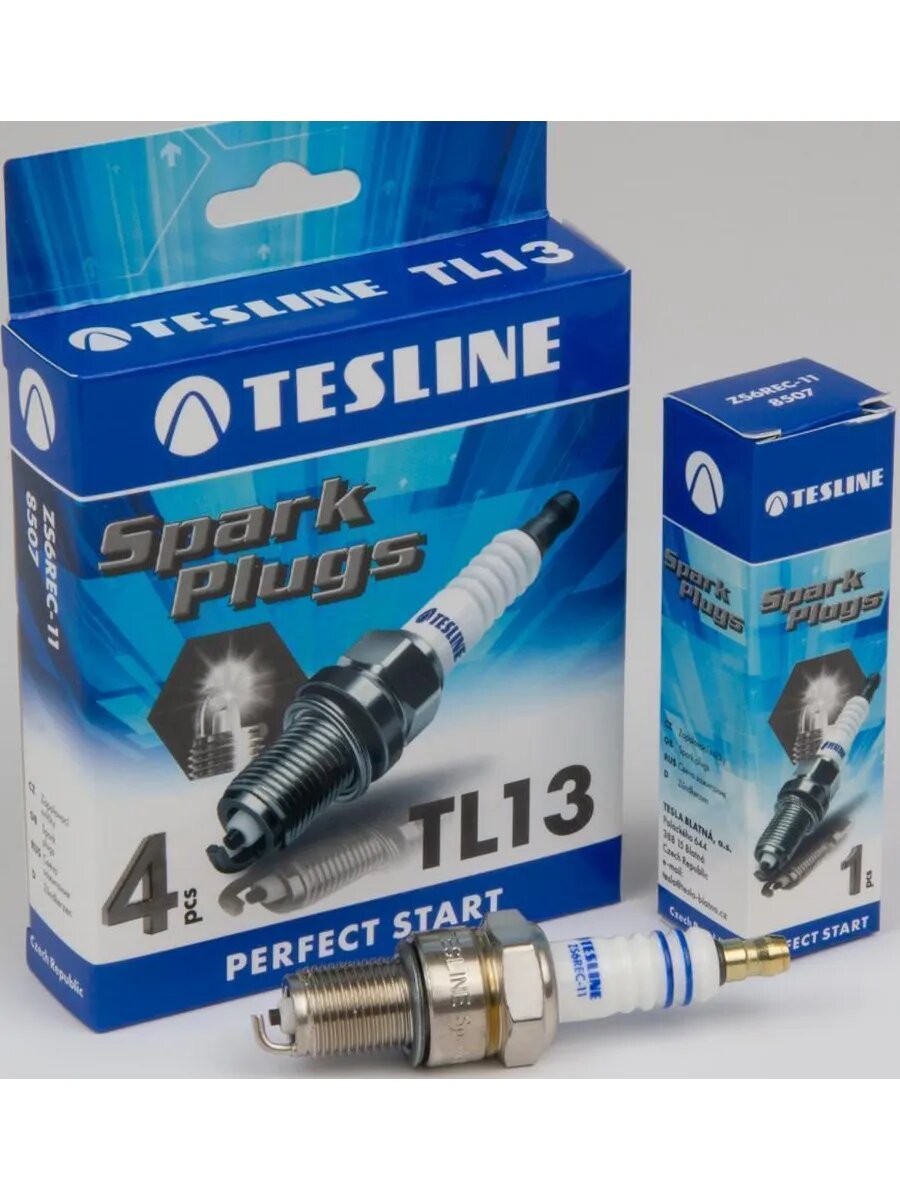 Свечи TESLINE для а/м ВАЗ 2108-2115 8 кл. инж 4шт.