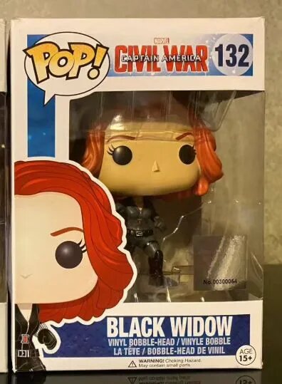 Фигурка Funko POP! Captain America 132# black widow