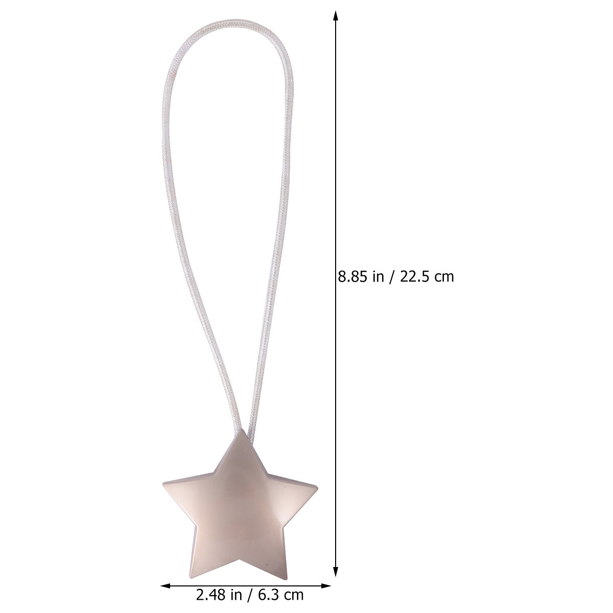 Магнитные Закрепления Для Штор В Forme Звезды Серебристый Цвет 22.5x6.3cm