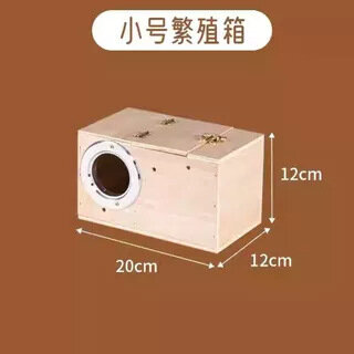 Маленькая клетка для размножения попугаев 20x12x12 см, правый подвес с крепежными винтами и древесными опилками