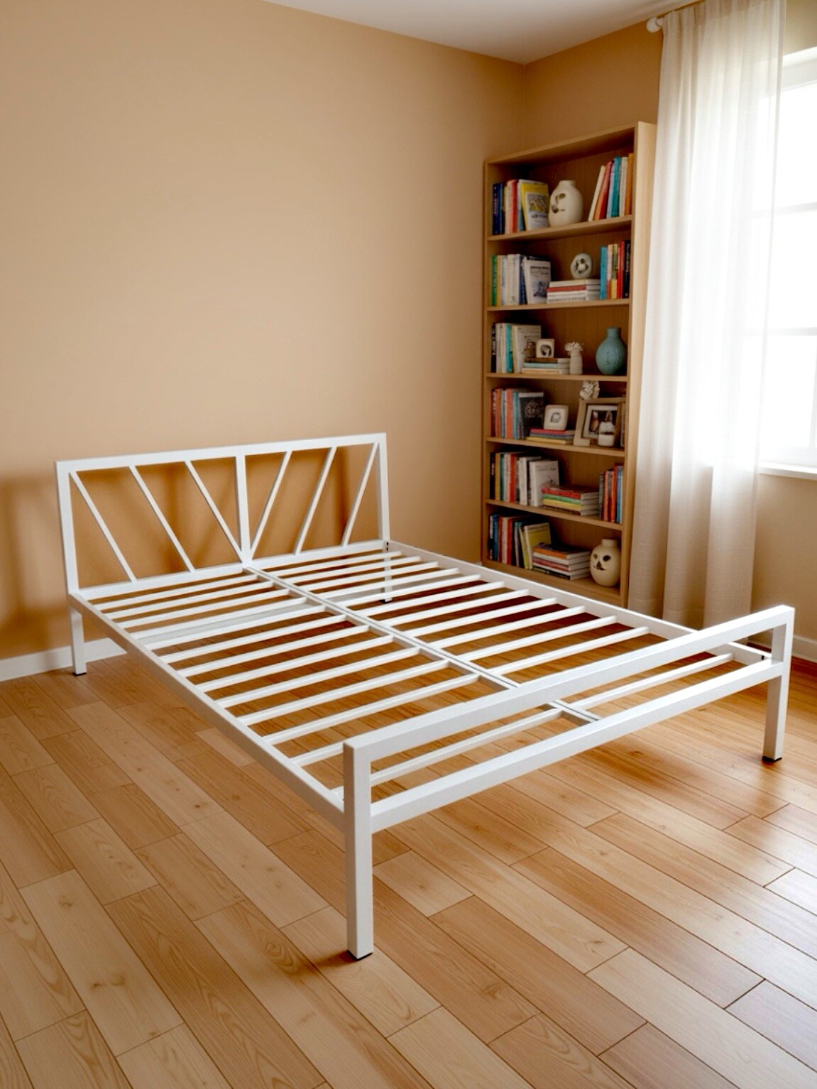 Кровать Loft Mebel "Герда-2", металлическая, кованая, двухспальная, 200x200