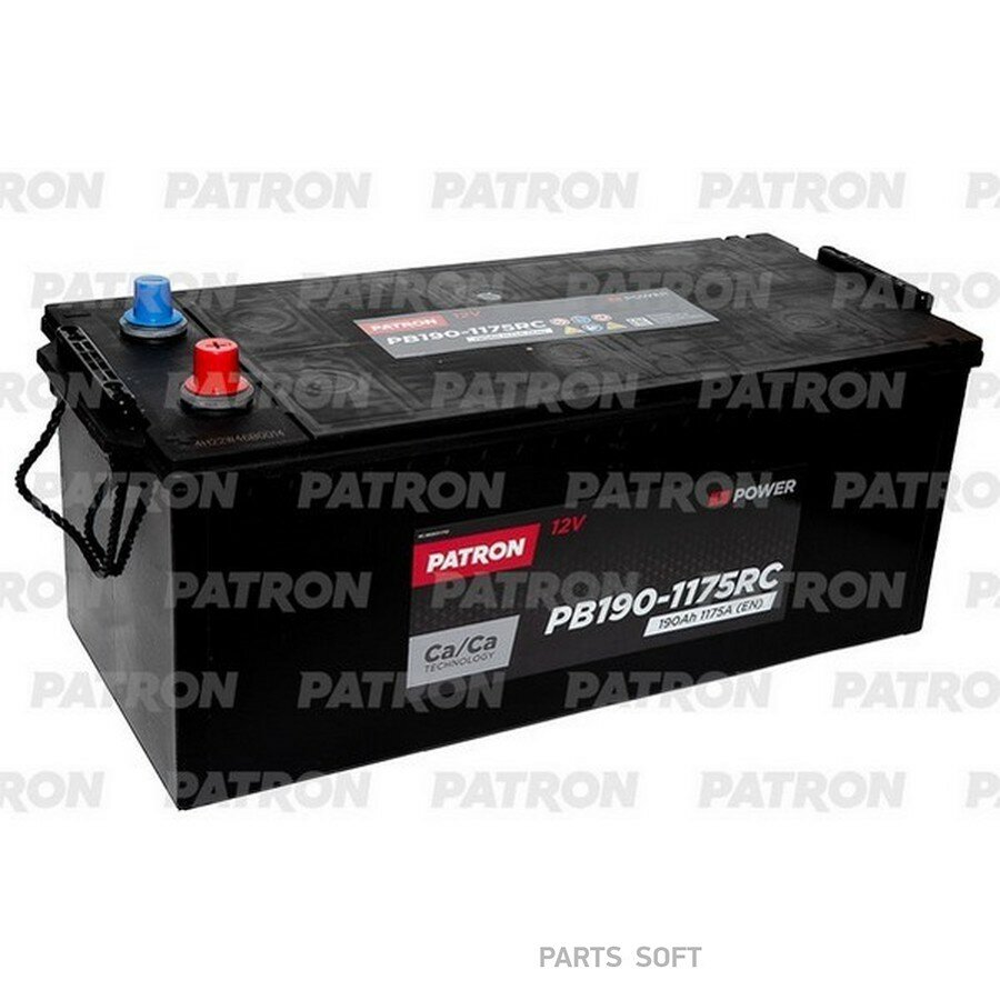 Аккумулятор PATRON POWER 12V 190AH 1175A ETN 4(R+) D05 510x222x197mm B00 41,3kg от официального дистрибьютора, PATRON, артикул PB1901175RC